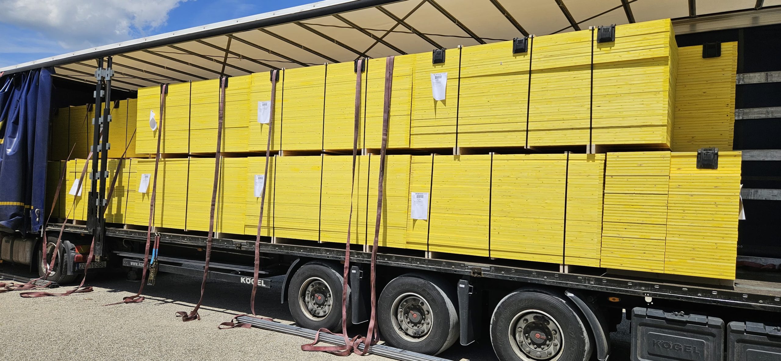 Placa DOKA 3S Basic 2000x500x27 mm - Placa galbena - KRN Cofraje